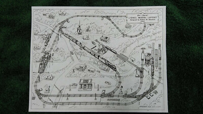 LIONEL 1947 "O" SUPER O IDEAL LAYOUT INSTRUCTIONS PHOTOCOPY 12ft x 12ft ...