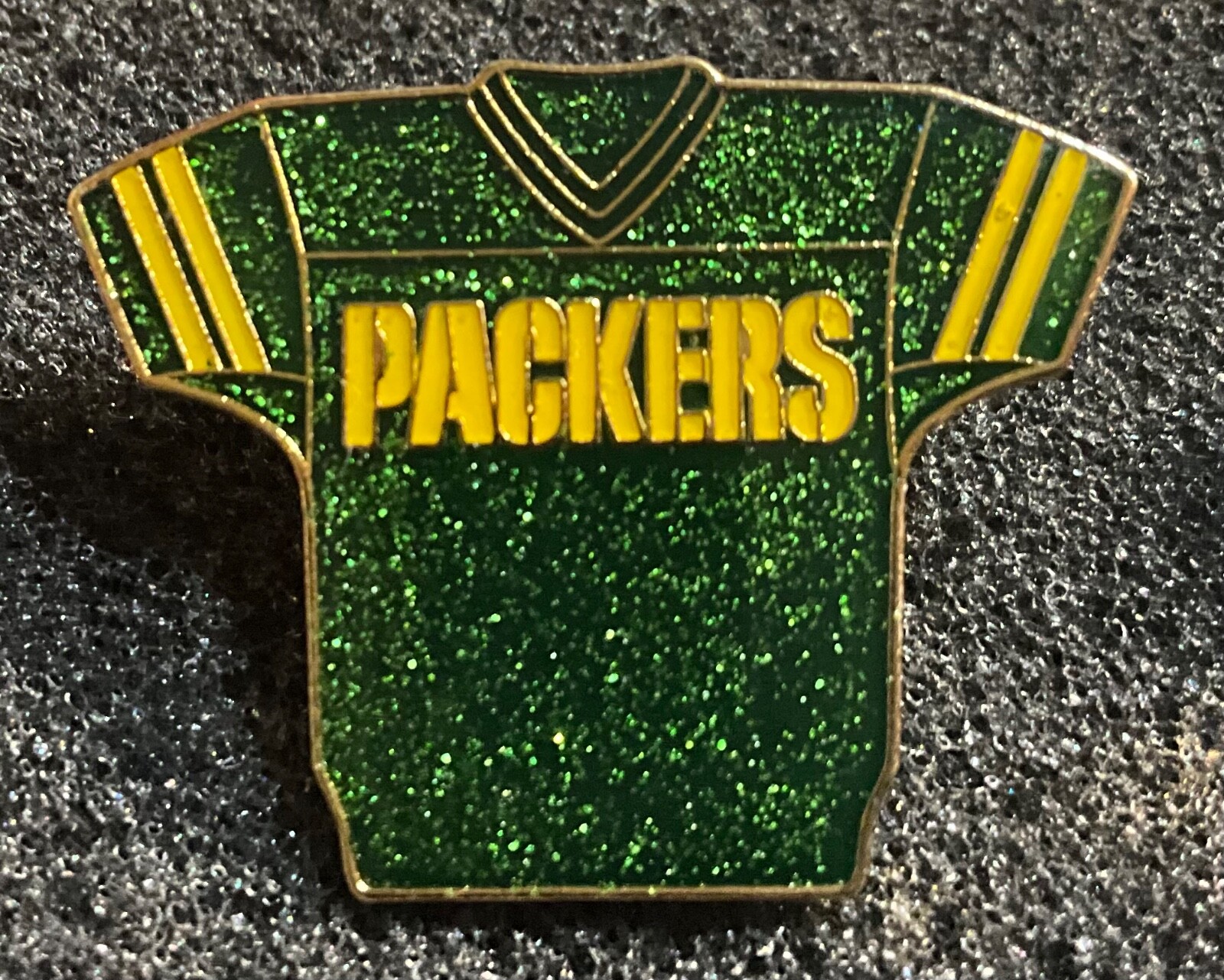 Green Bay Packers Green Glitter Jersey Collector Pin | eBay