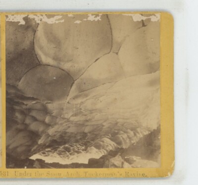Under Snow Arch Tuckerman's Ravine NH New Hampshire Stereoview | eBay
