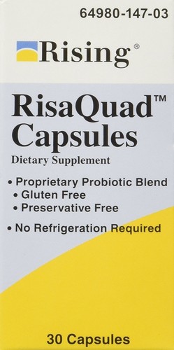 Risaquad Capsules Dietary Supplement Probiotic Blend Preservative Free ...
