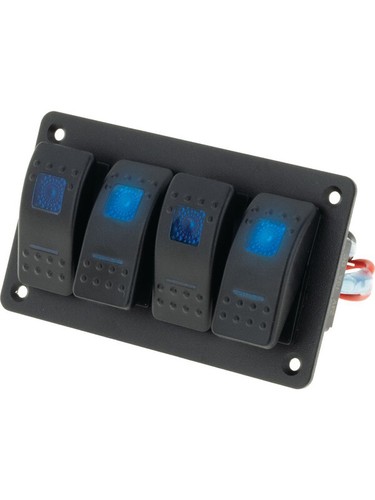Jaylec Led Switch Rocker Panel 4 Way 3X On/Off/On 1X On/Off Dual ...