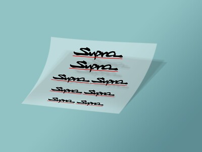 8pcs Toyota Supra Caliper Decal Stickers, Die-Cut Vinyl Decal Sticker ...