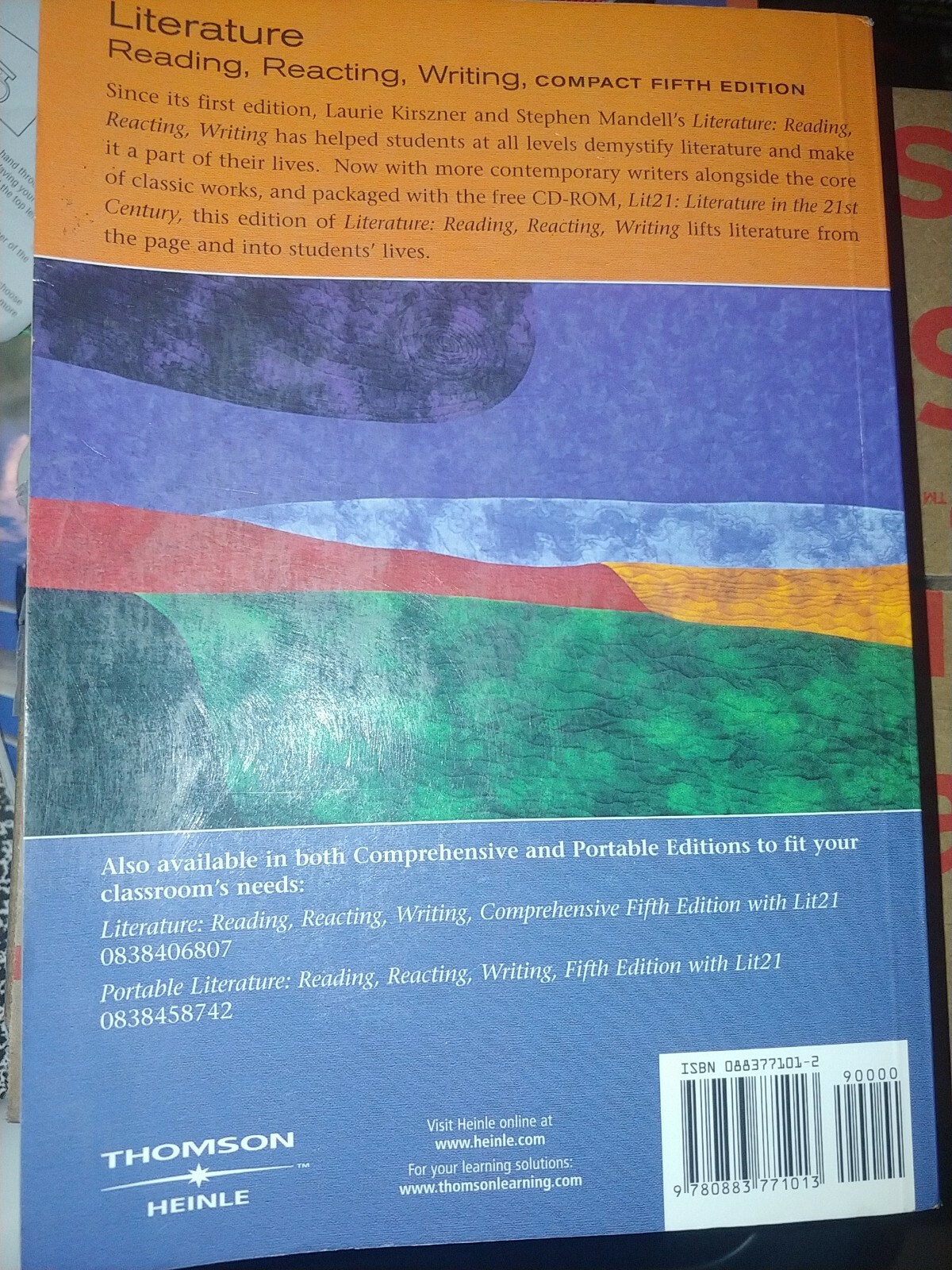 Literature: Reading Reacting Writing (Compact Fift 9780883771013| eBay