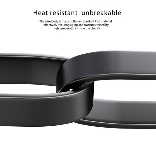 3PCS Black SATA Cable III 15 Inch Compatible for HDD SSD | eBay