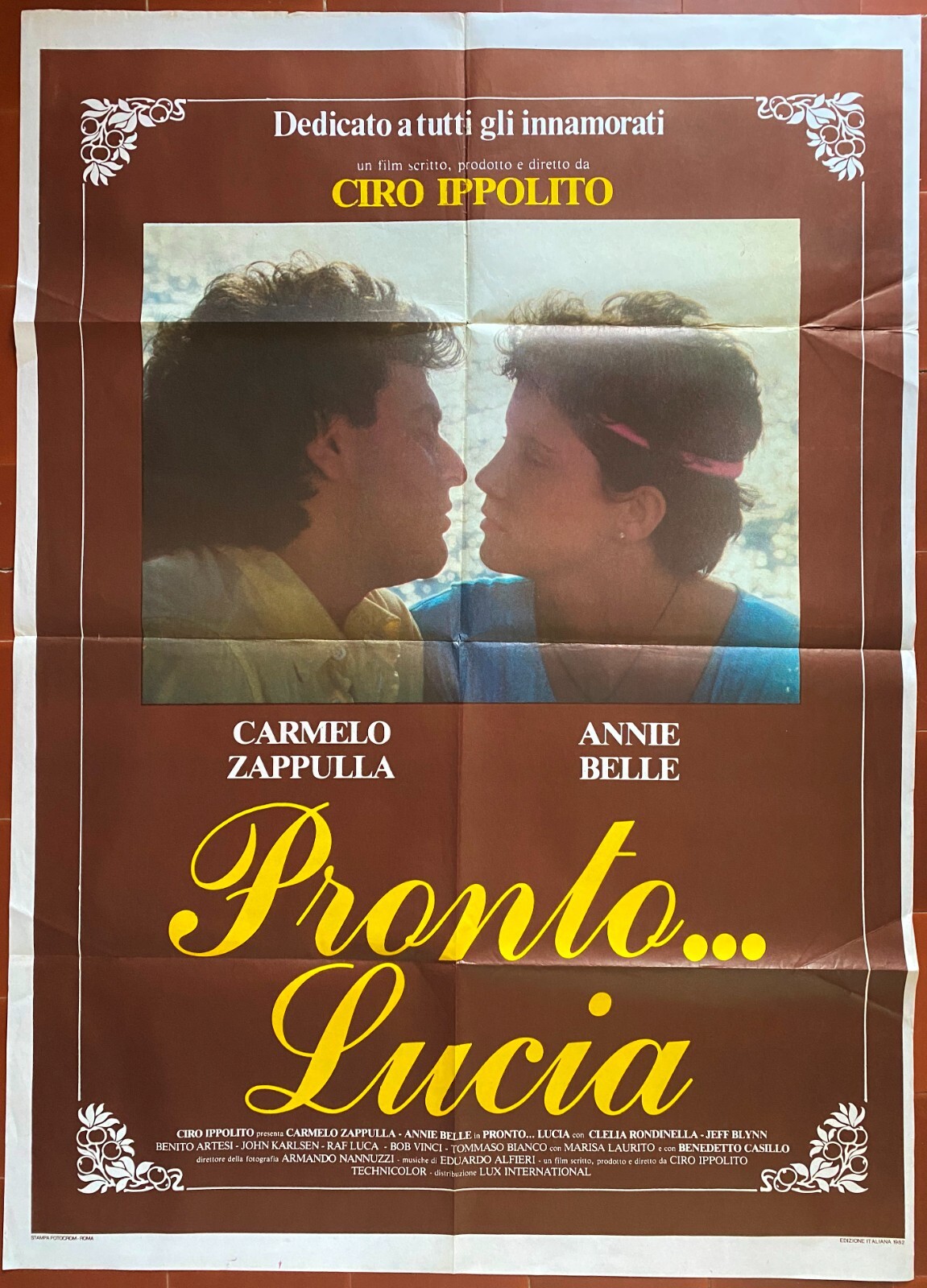 Poster Italian Pronto Lucia Ciro Ippolito Carmelo Zappulla 100x140cm ...