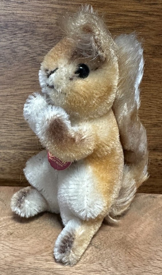 VINTAGE! STEIFF MOHAIR POSSY SQUIRREL - Rare! Antique Germany Mid ...