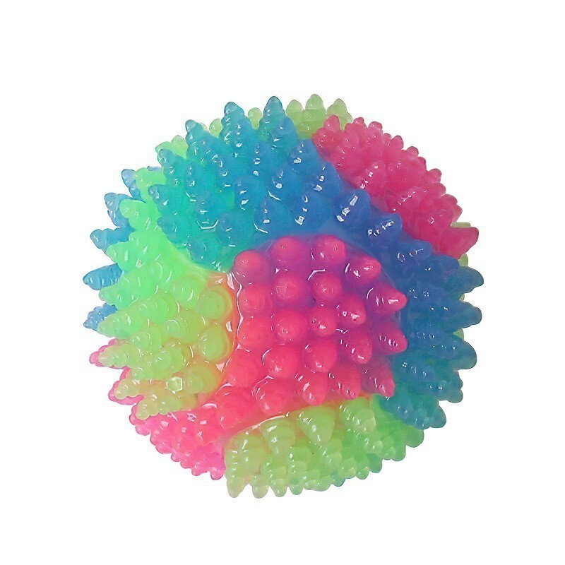Light up Flashing Elastic Ball Flash Jumping Glow In The Dark Bouncing ...