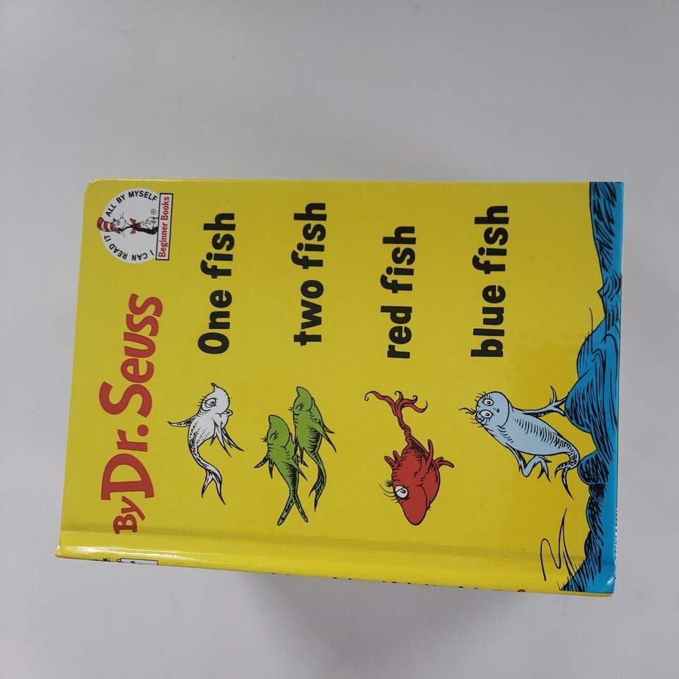 14 DR. SEUSS CHILDREN BOOK LOT HARD COVER early read cat hat dog bear ...