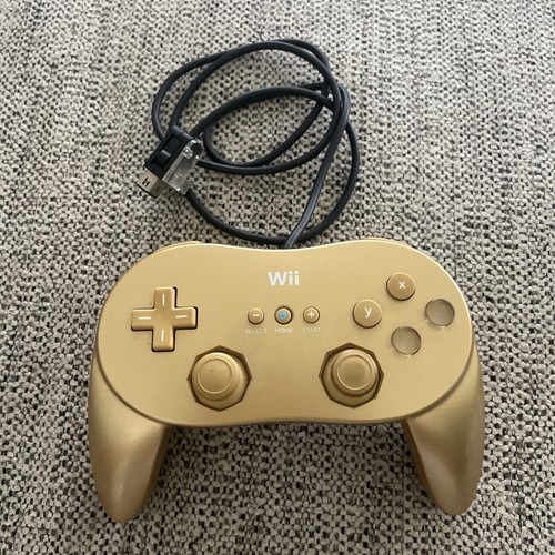 Official OEM Nintendo Wii Classic Pro Controller Gold RVL-005 (-02 ...