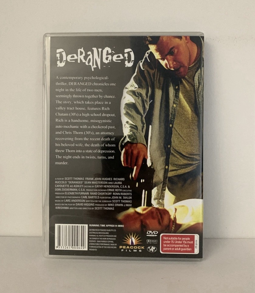Deranged DVD (Pal, 2006) D3 Region 4 9333261004649 | eBay UK