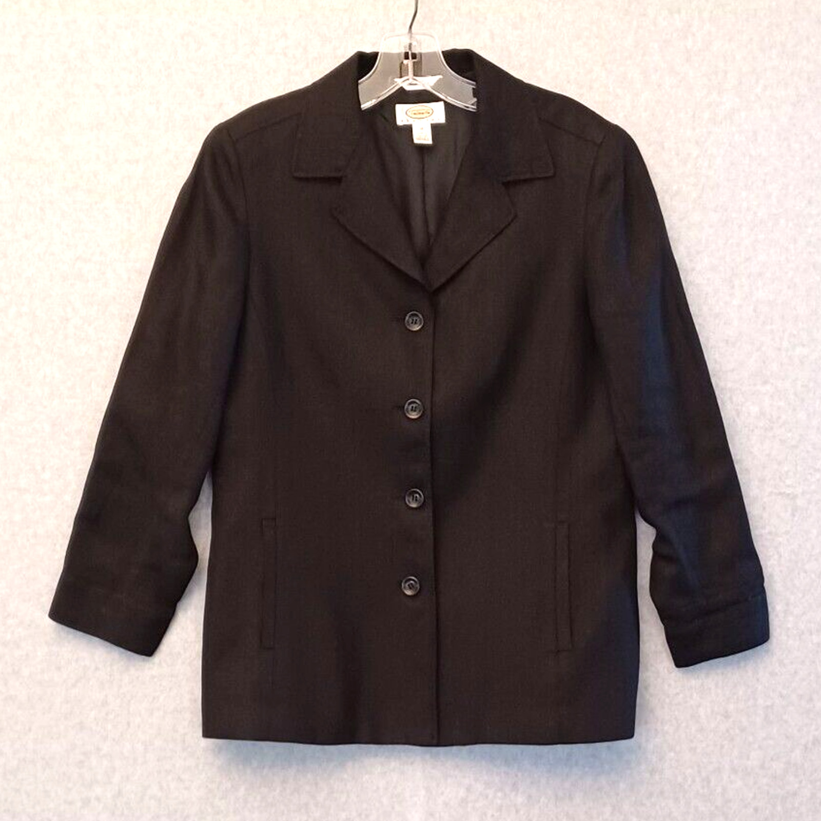 Talbots Petites 10 Irish Linen 5-Button Lined 3/4 Sle… - Gem