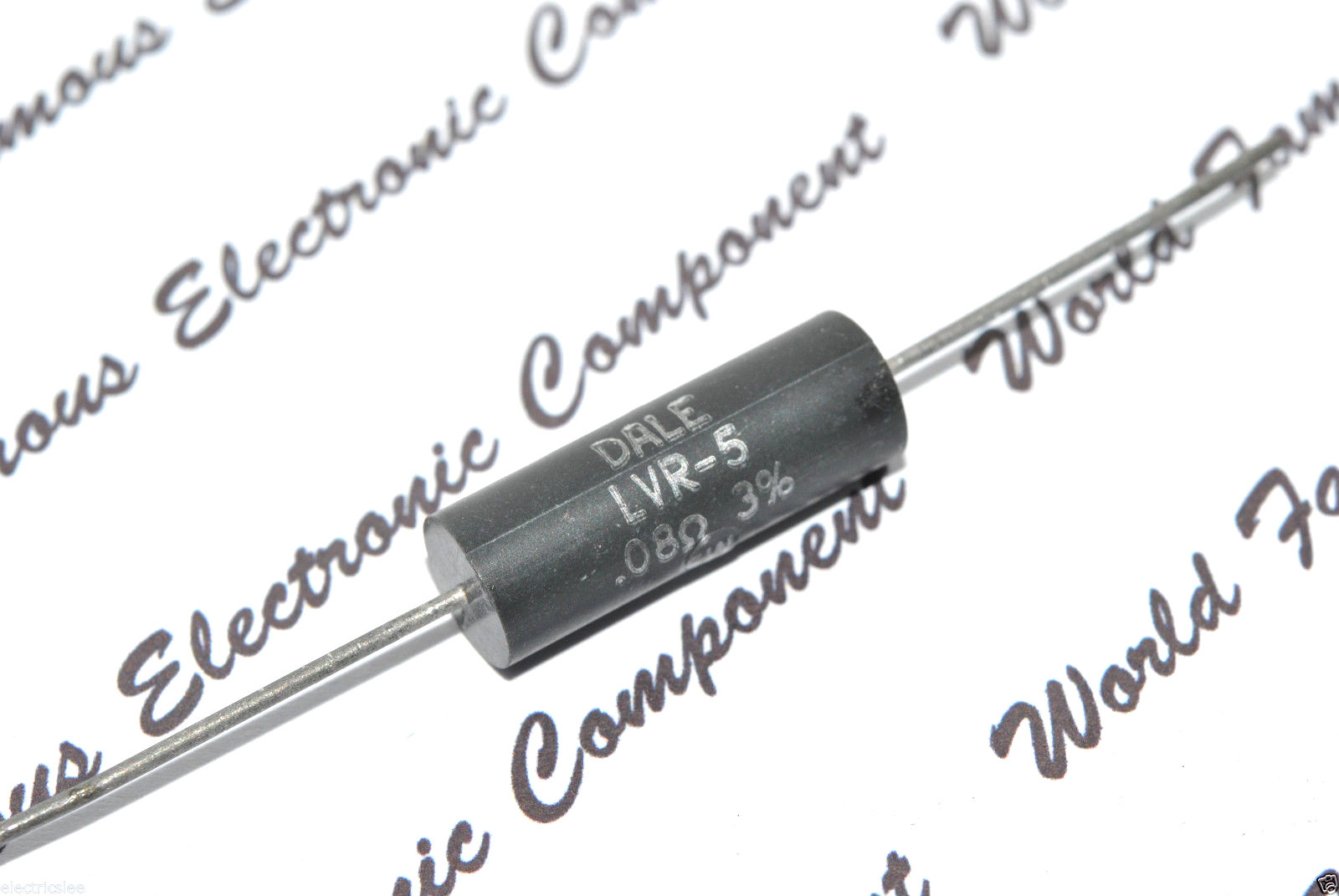 2pcs - DALE LVR-5 0.08R (0R08) 5W 3% Precision Wirewound Resistor NOS ...