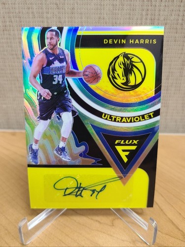 2020-21 Panini Flux - Devin Harris Ultraviolet Signatures Silver Prizm ...