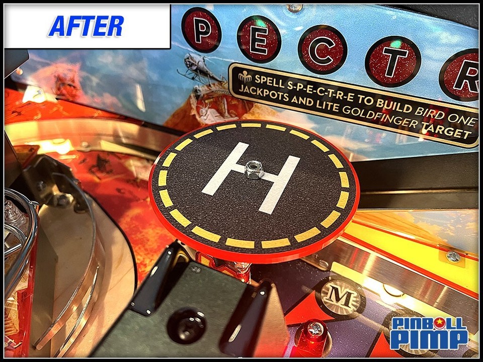 Stern James Bond 007 Pinball "HELIPAD" Custom Designed Acrylic Mod - A ...