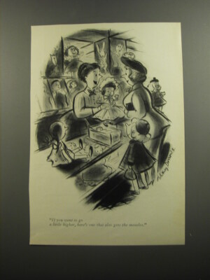 1952 Cartoon by Whitney Darrow, Jr. - If you want to go a little higher ...