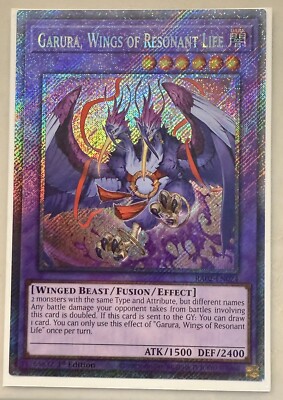 Garura, Wings of Resonate Life 1st Edition Platinum Secret Rare RA02 ...