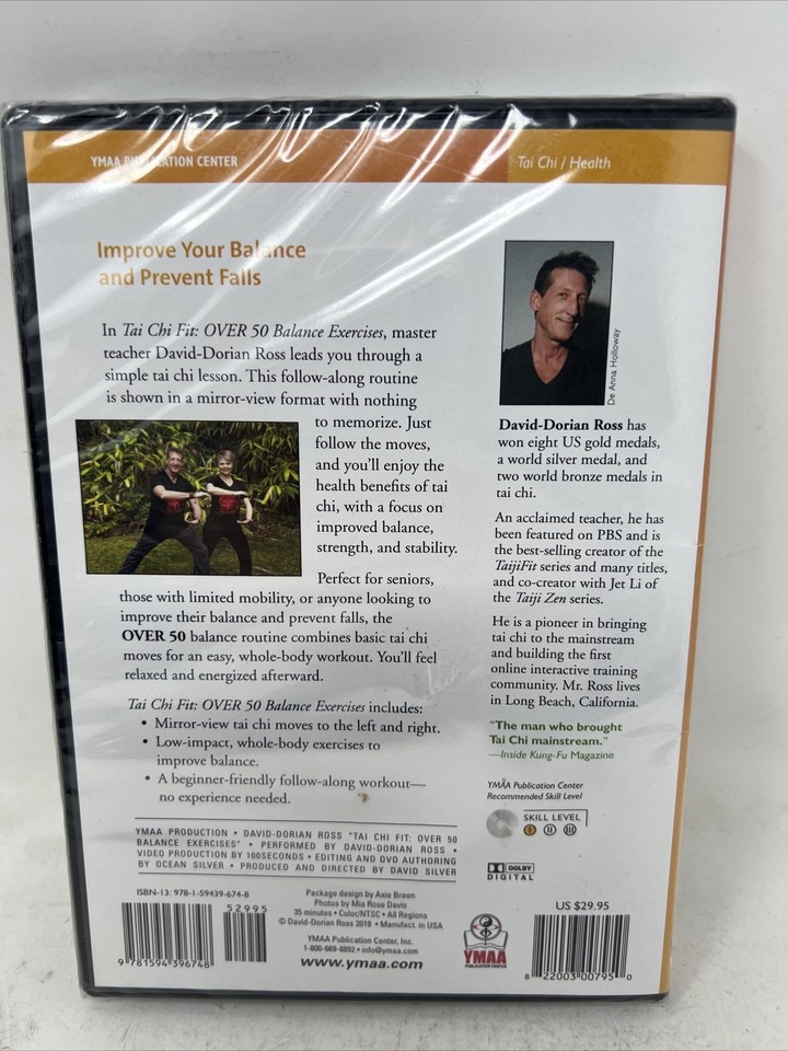 Tai Chi Fit Over 50: Balance Seated Workout by David-Dorian Ross Sealed ...