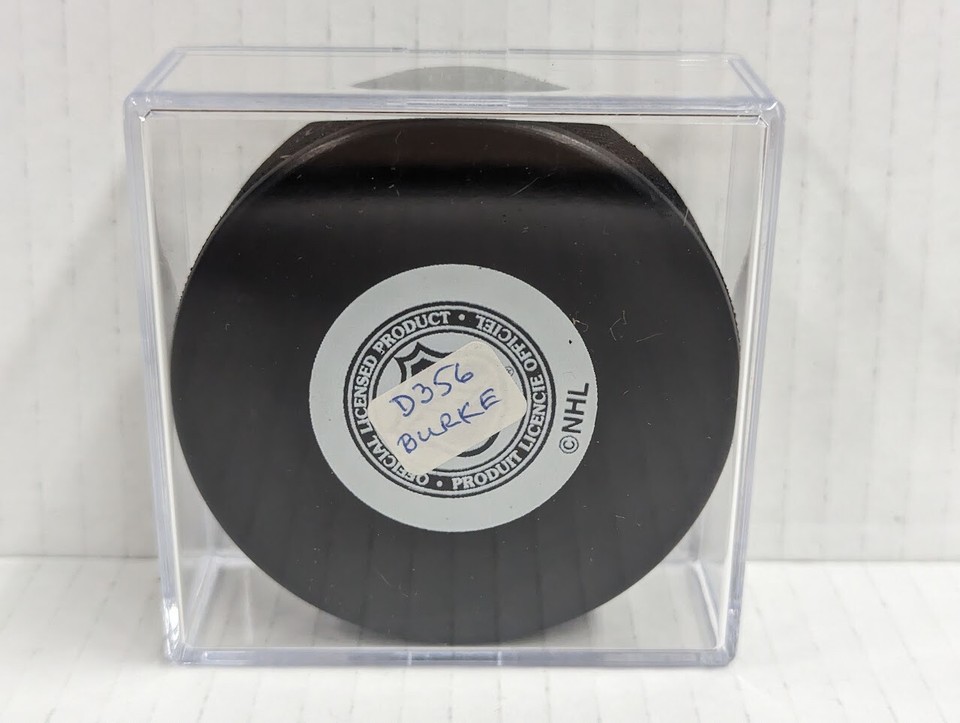 Sean Burke COYOTES WHALERS HARTFORD - NHL HOCKEY PUCK Signed ...