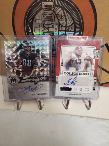 2022 Mosaic Dallas Goedert Scripts AUTO Silver Prizm # S-DG ...