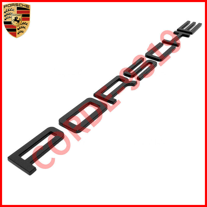 4PCS Gloss Black Porsche 911 Carrera S Letters Rear Badge Emblem Deck ...
