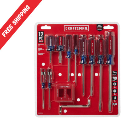 CRAFTSMAN Screwdriver Set, Assorted, 12Piece | eBay