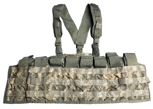 USGI Army ACU Digital MOLLE II Tactical Assault Panel TAP Chest Rig ...