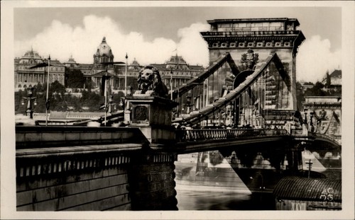 RPPC Chain Bridge Budapest Hungary vintage postcard m131 | eBay