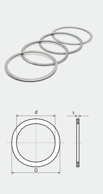 Shim washers, spacer washers, compensating ring DIN 988 steel 2/5/10/20 ...