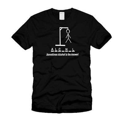 Sometimes Alcohol Is The Answer - Cool Funny College Humor Modern Black ...