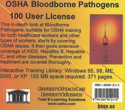 OSHA Bloodborne Pathogens, 100 Users by Daniel Farb (Audio CD, 2005 ...