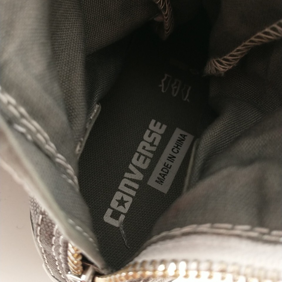 CONVERSE Knee High Buckle Chuck Taylor XX-HI Men’s 8 Women’s 10 Gray ...