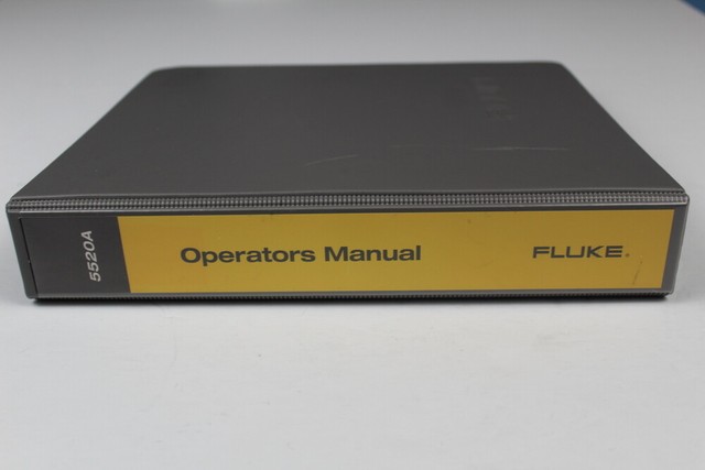 Fluke 5520a Multi-product Calibrator Operators Manual 688739 for sale ...