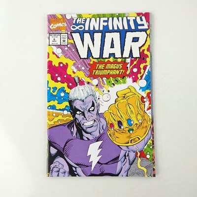 The Infinity War #6 Last Issue (1992 Marvel Comics) Infinity Gauntlet ...