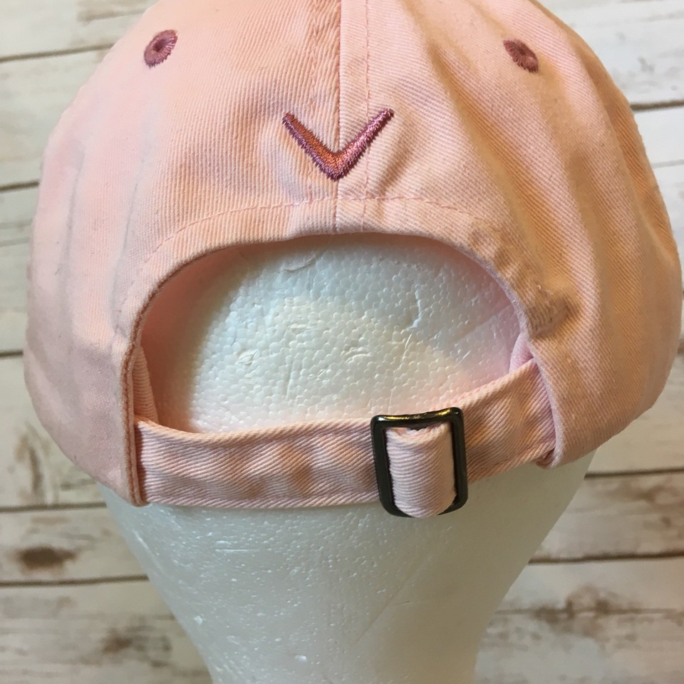 Callaway Golf Ladies Baseball Cap Pink on Pink Slide Buckle Strap ...