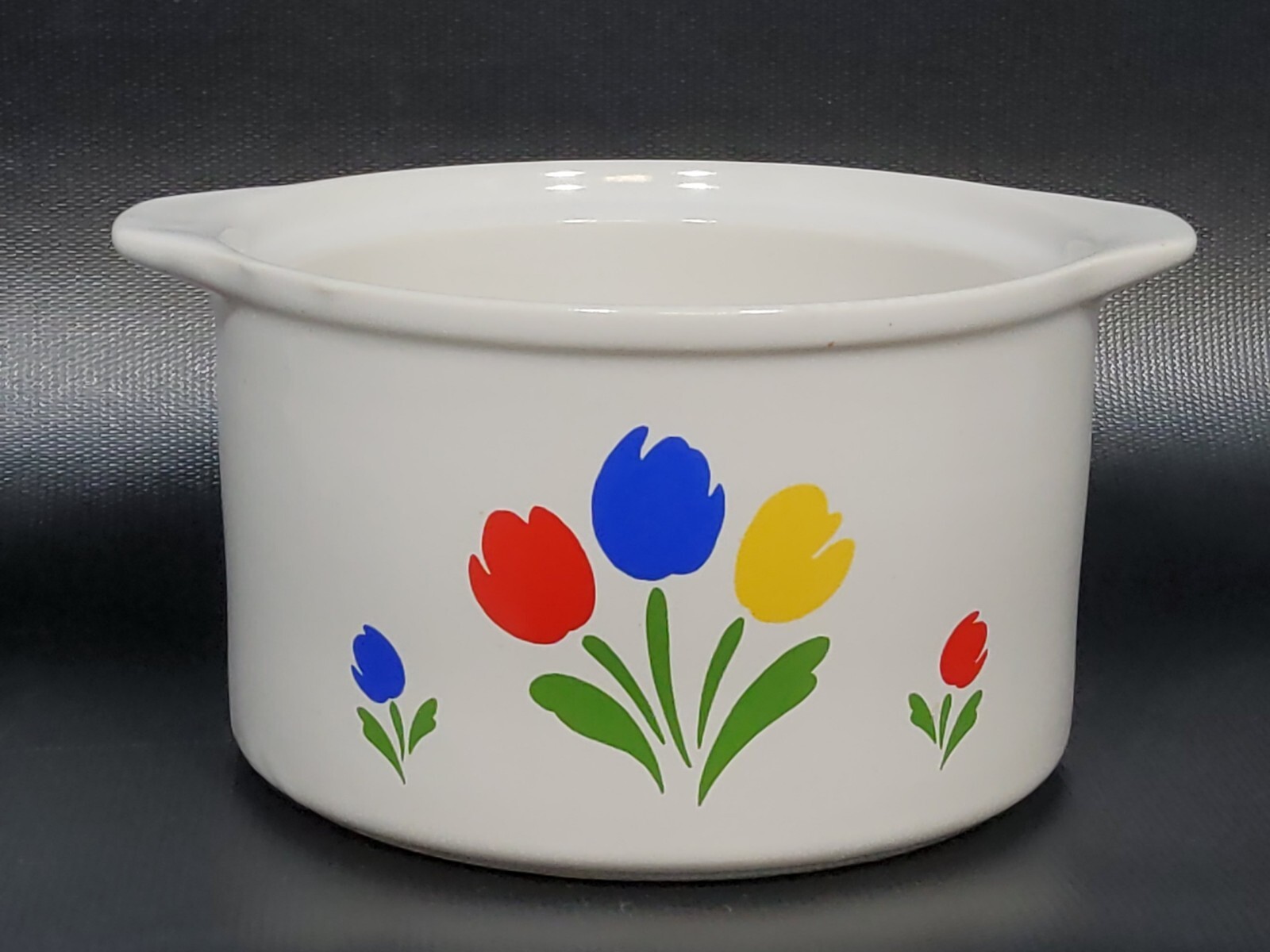 Stoneware Small Baking or Butter Dish JPM 1985 Tulip Tyme Oven to Table ...