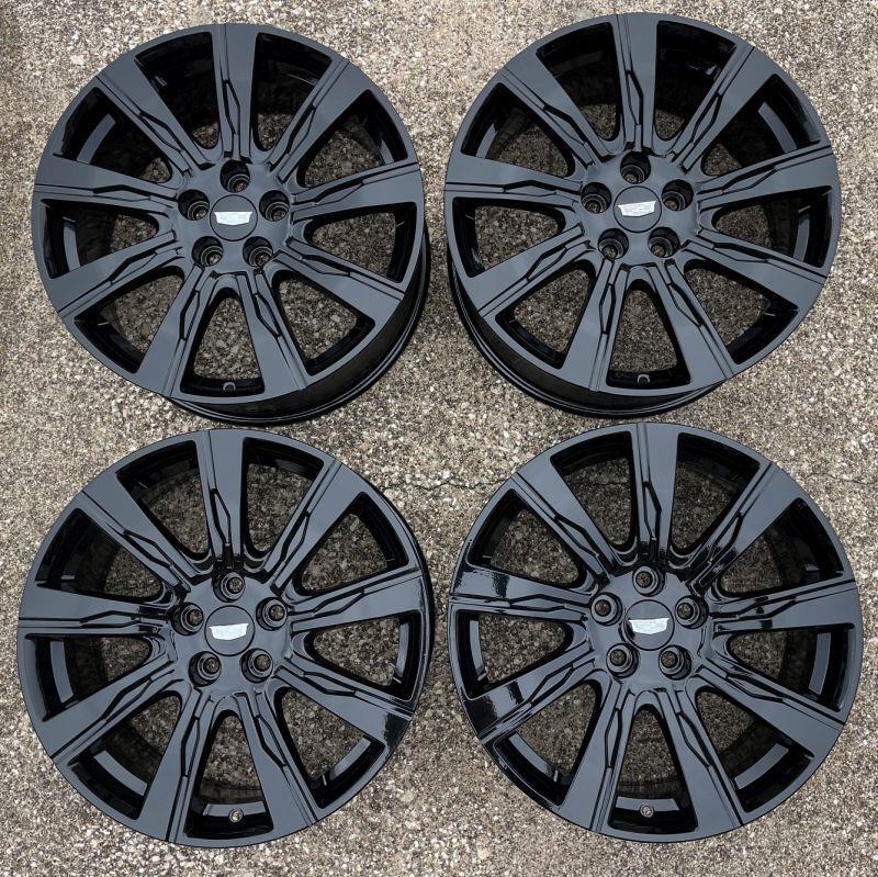 CADILLAC XT4 2019-2025 Genuine Factory WHEEL SET 20" Rims 4826 Black ...