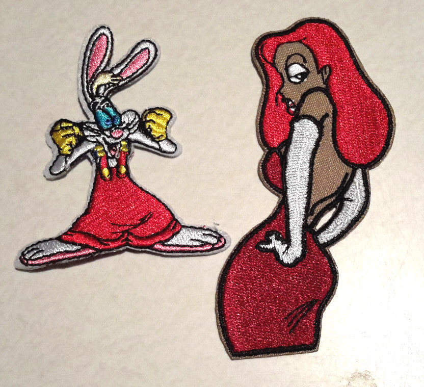 Roger Rabbit & Jessica Embroidered Patch Collection- Your Choice or Set ...