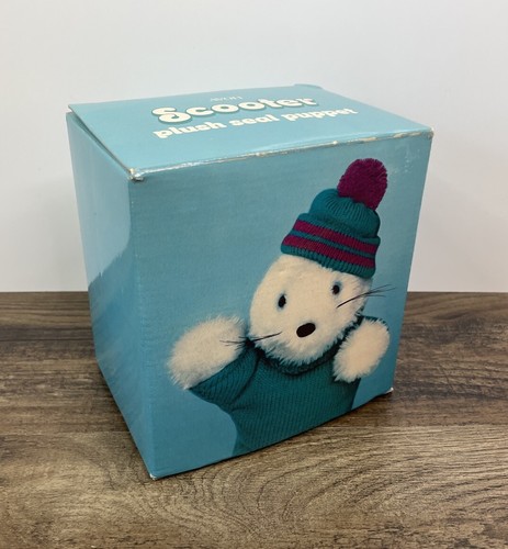 Avon Scooter Seal 12" Plush Puppet In Box Sweater & Hat Arctic Winter ...
