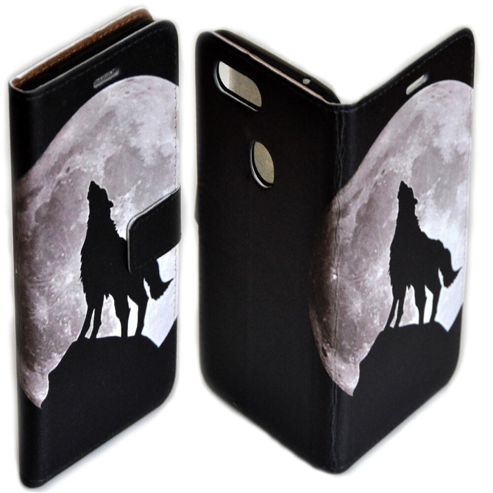 For Samsung Galaxy Series Wolf Wolves Print Wallet Mobile Phone Case ...