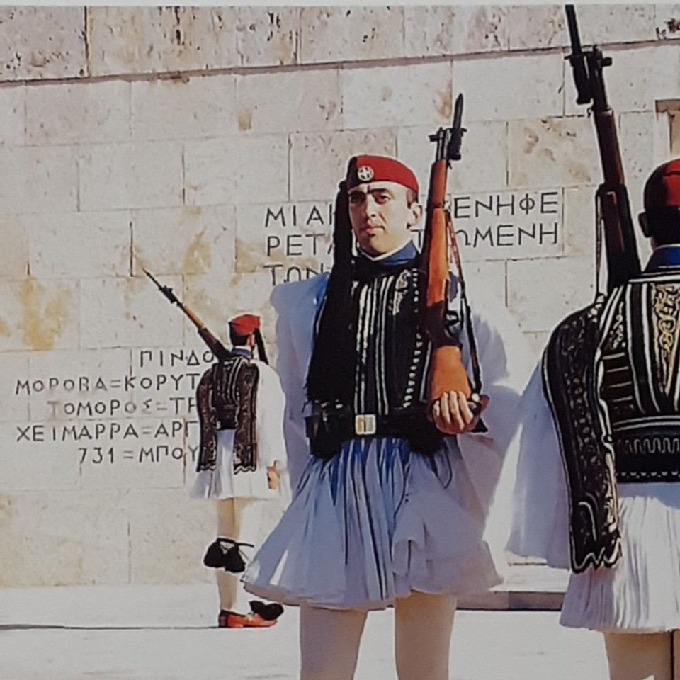VTG Postcard Greece Athens Royal Guard Evzones Greek Soldiers M1 Garand ...