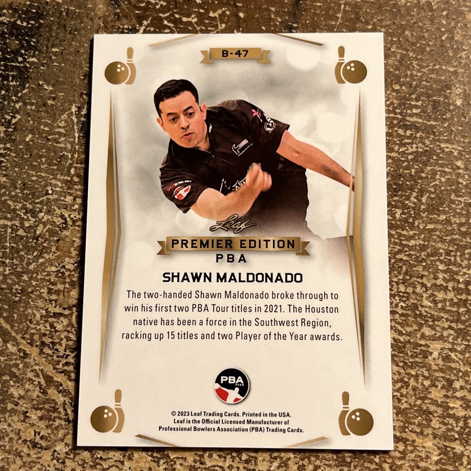 2023 Leaf PBA Premier Edition Bowling Shawn Maldonado #B-47 Base Card ...