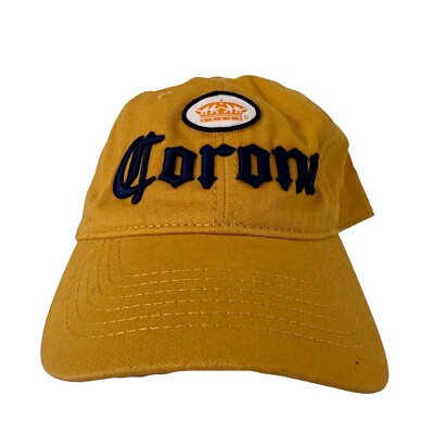 Corona Extra Unisex Yellow Adjustable Strap Baseball Hat 100% Cotton | eBay
