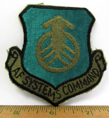 Vintage USAF AF Systems Command Jacket Patch Wright Patterson AFB ...
