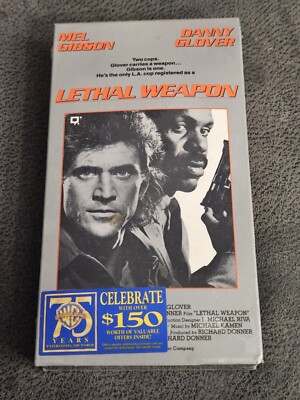 1987 Lethal Weapon (VHS 1991) Tape Factory Sealed New Watermark 85391170938| eBay