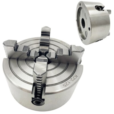 K72-125 Four Jaw Single Acting Chuck Four-Claw Independent For WM210V ...