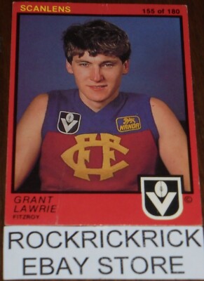AFL / VFL CARD 1982 FITZROY (GRANT LAWRIE 155/180) SCANLENS (304) | eBay