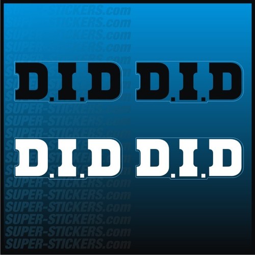 2pcs D.I.D Chain Logo Decal Sticker (Pick color) Aufkleber Pegatina ...