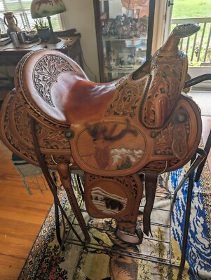 One of a Kind Cowboy custom Ranch Saddle made by Tumbleweeds Leather ...