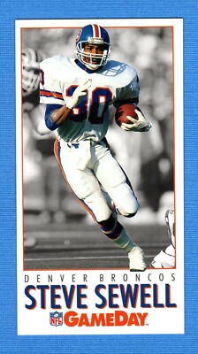 1992 GameDay #54 Steve Sewell Denver Broncos | eBay