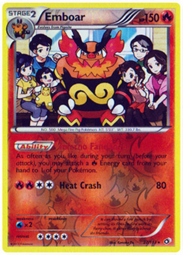 1x Emboar - 27/113 - Holo Rare - Reverse Holo Moderately Played Pokemon ...